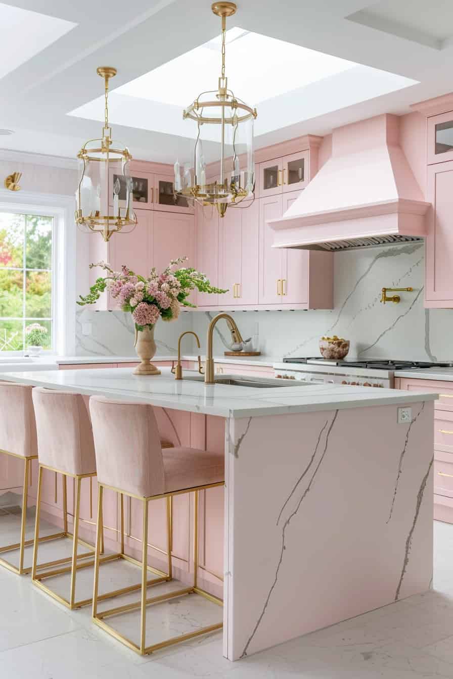 33 Gorgeous Barbie Pink Kitchen Design Ideas That Evoke Playful Elegance