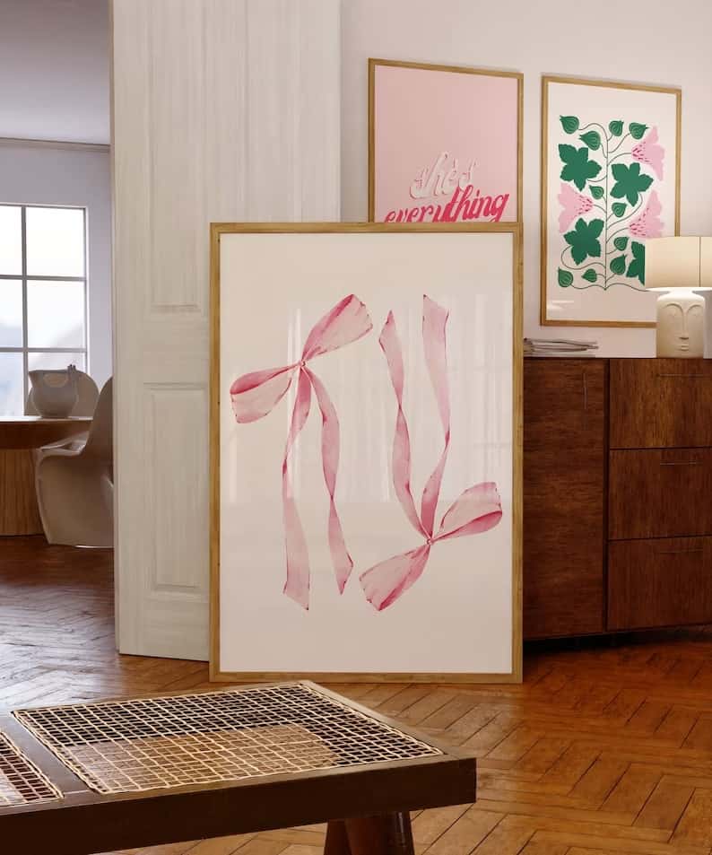 15 Coquette Aesthetic Wall Art Designs That Will Personalize Your Walls