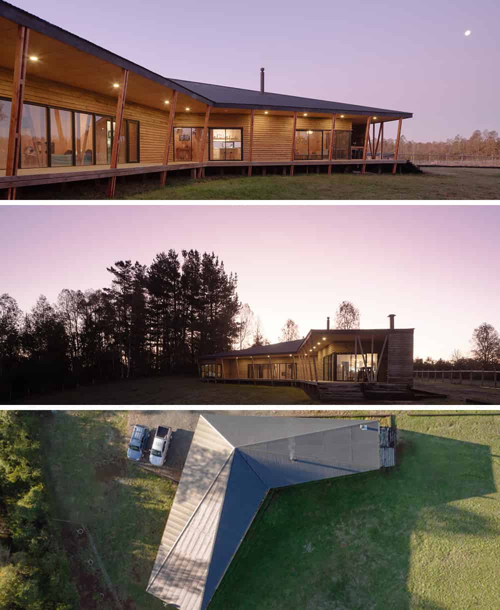 Bumeran House by Lucas Maino Fernandez in Villarrica, Chile