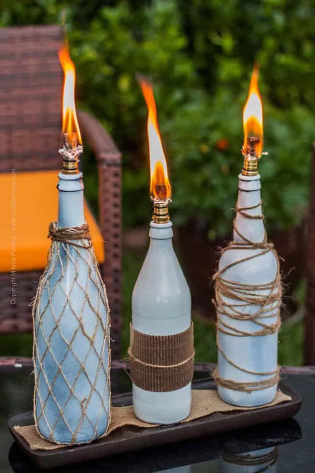 15 DIY Outdoor Torches to Light Up Your Evenings in Style