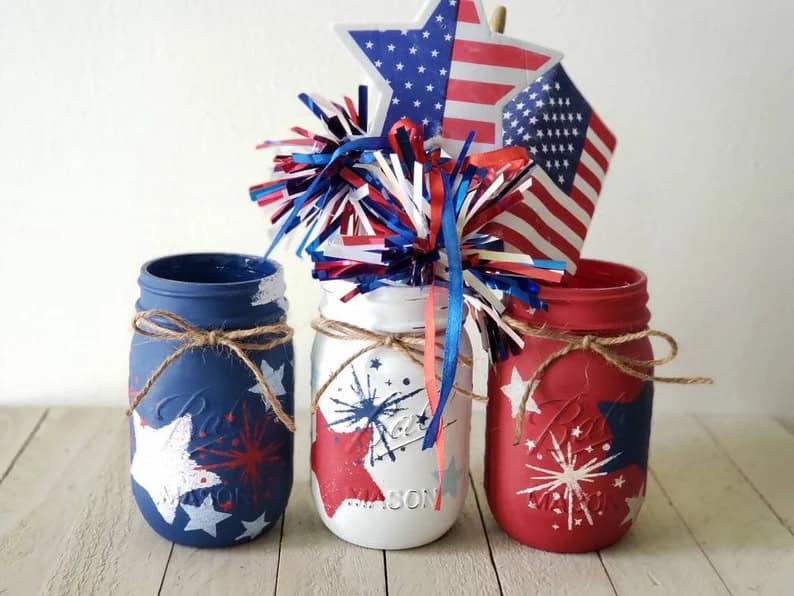15 Patriotic Mason Jar Luminaries to Light Up Your Celebration