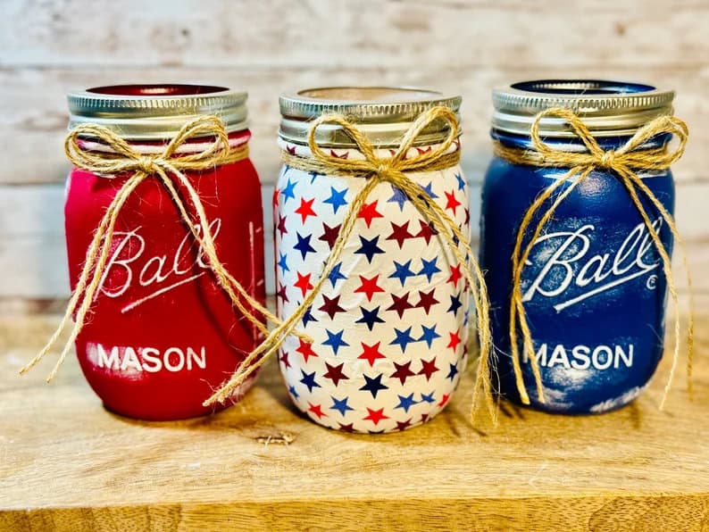 15 Patriotic Mason Jar Luminaries to Light Up Your Celebration