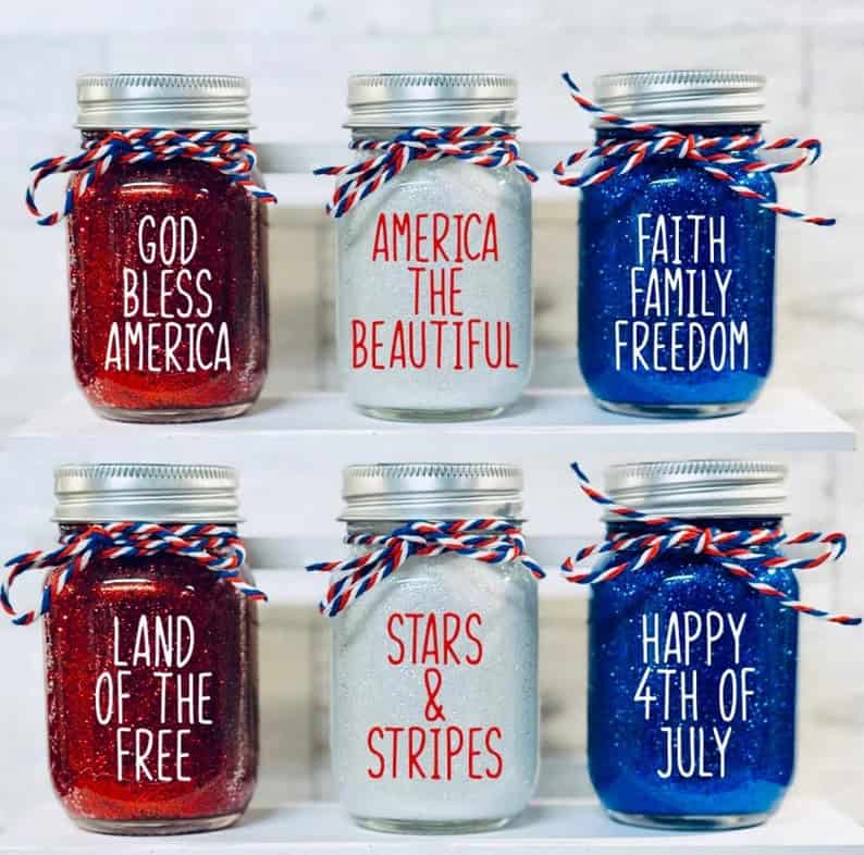 15 Patriotic Mason Jar Luminaries to Light Up Your Celebration